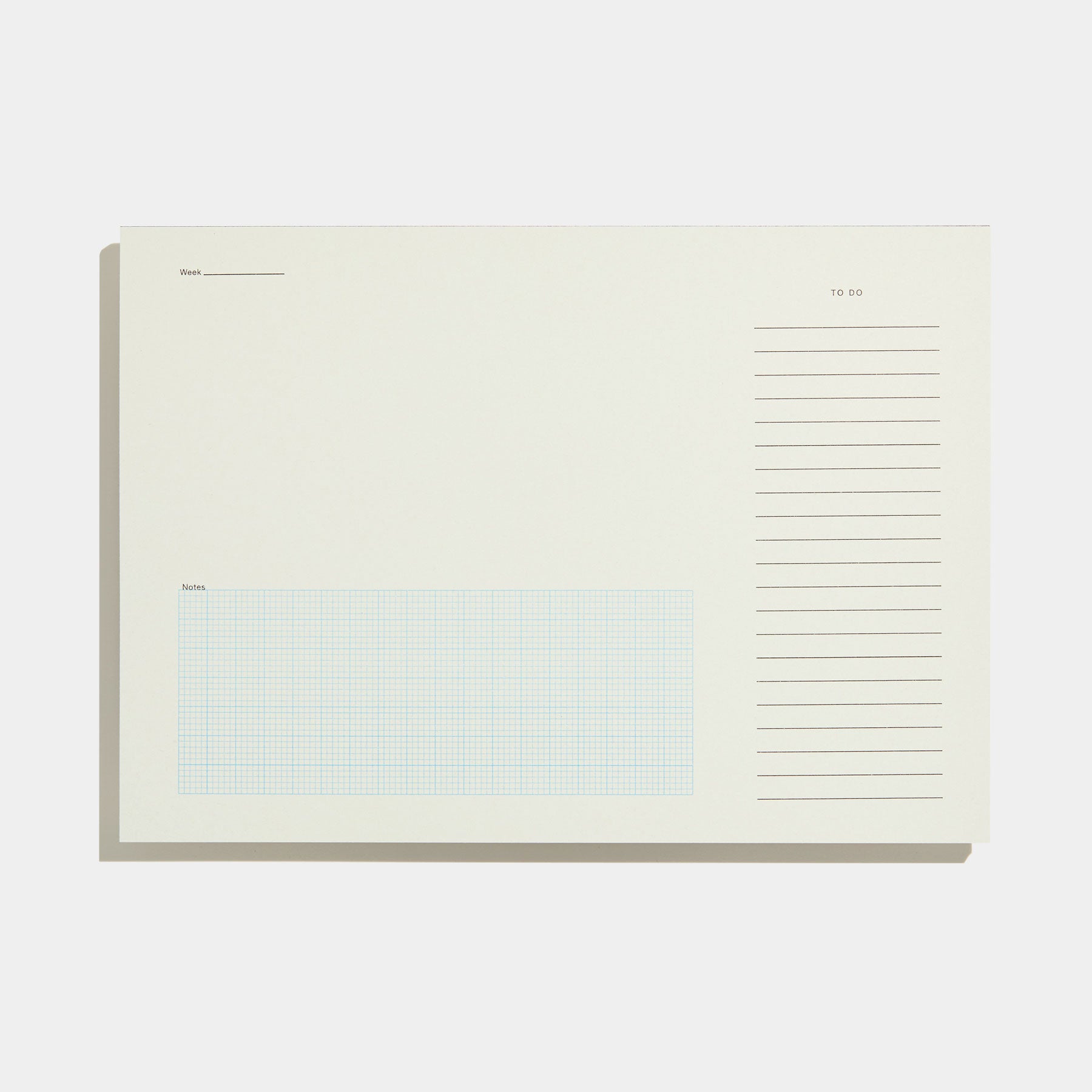 Desktop Notepad — Mid Grey – Before Breakfast